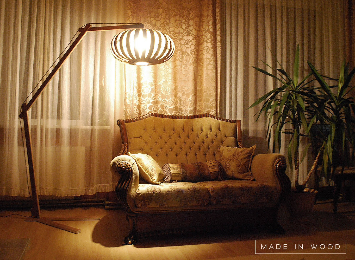 Floor lamp / Beautiful handmade arch lamp design lamp