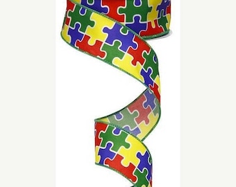 Autism ribbon | Etsy