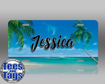 Beach license plate | Etsy