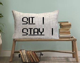 Sit and stay pillows | Etsy