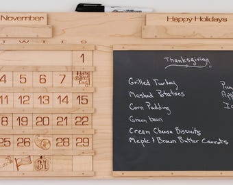 Wooden calendar | Etsy