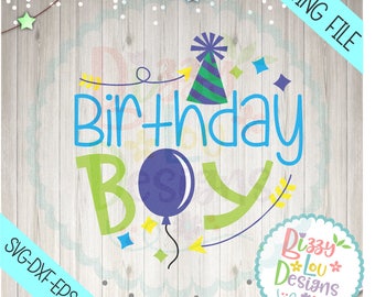 birthday SVG DXF EPS cut file birthday cut file one svg boy