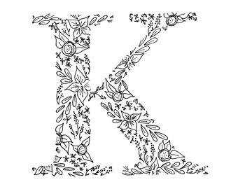 Letter k print | Etsy