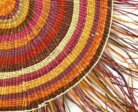 Woven Pandanus Mat by Doreen Nayilibidj