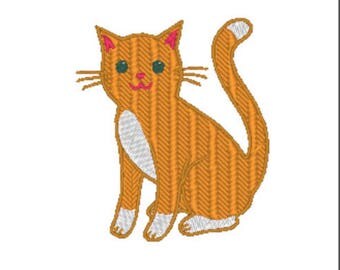 Cat embroidery | Etsy