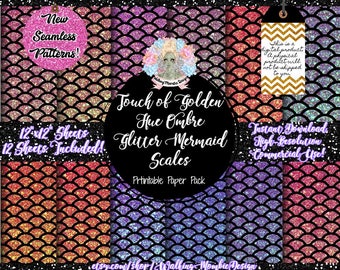 Fish Scales Scrapbook Paper Scale Scrapbooking Paper Scallop