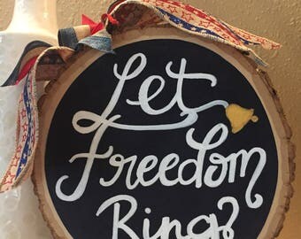 Let Freedom Ring ribbon scroll saw cut2p