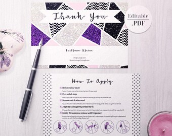 Purple thank you | Etsy