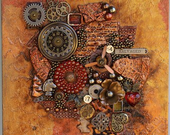 Found object art | Etsy