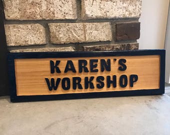 Cedar wood sign | Etsy