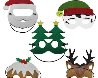 Christmas mask | Etsy