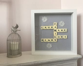 Scrabble frame | Etsy