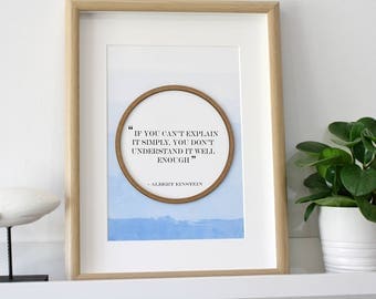 Einstein quote | Etsy
