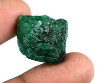 Uncut emerald | Etsy