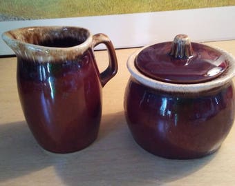 Brown drip pottery | Etsy