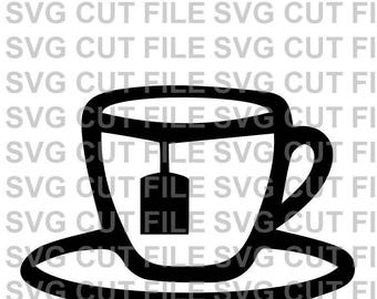 Tea cup svg file | Etsy