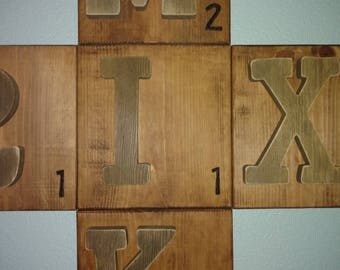 Scrabble name sign | Etsy
