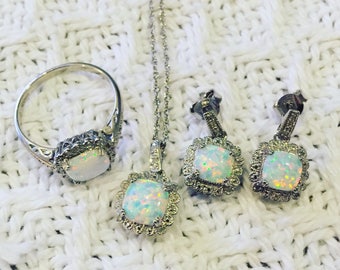 Genuine opal ring | Etsy