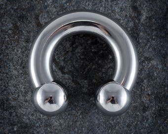 Daith Piercing 16g 1/4 6mm U Shaped Barbell with 3mm