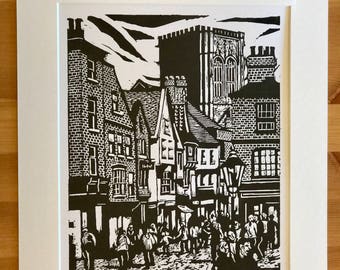 Wood & Linocut Prints | Etsy UK