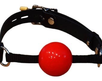 Red ball gag | Etsy