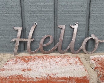 Hello sign | Etsy
