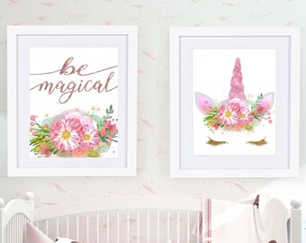 Unicorn wall art | Etsy