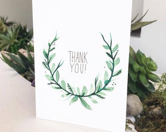 Watercolor thank you | Etsy