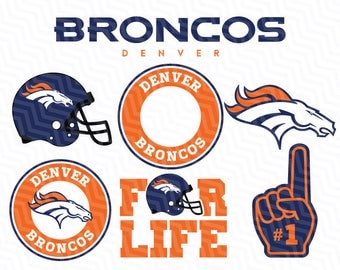 Denver broncos svg | Etsy