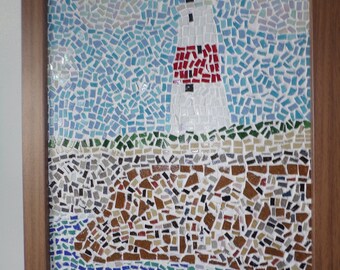 Mosaic beach scene | Etsy