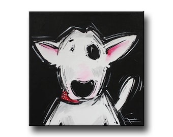 Abstract dog art | Etsy