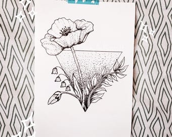 Poppy tattoo | Etsy