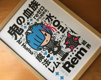 Rem poster | Etsy