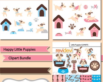 Puppy clipart | Etsy