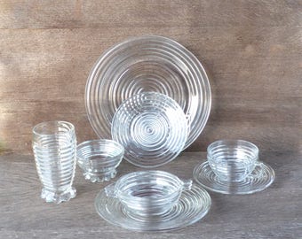 Art deco dinnerware | Etsy