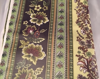 Border print fabric | Etsy