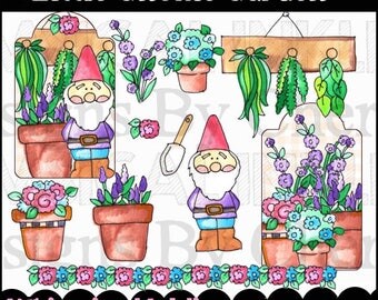 Gnome clipart | Etsy