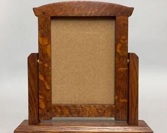 The Craftsman Poppies Mission Style Art in Quartersawn Oak