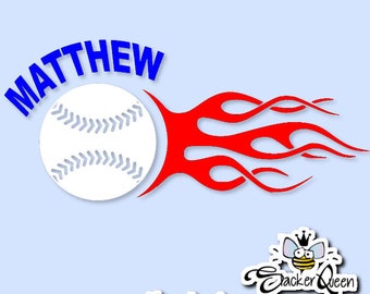 Baseball car decal | Etsy
