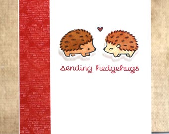 Hedgehog valentine | Etsy
