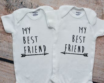 Twin boy onesies | Etsy