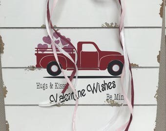 Red truck sign | Etsy