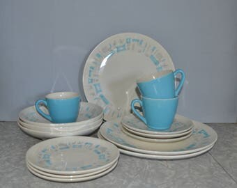 Turquoise dinnerware | Etsy