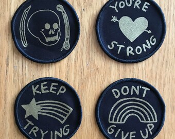 Screen print patch | Etsy