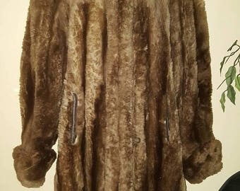 Mouton fur coat | Etsy