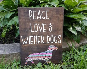 Wiener dog art | Etsy