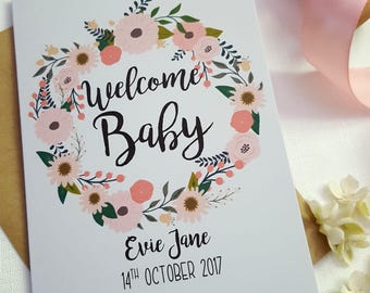 Welcome baby girl | Etsy