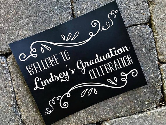 PRINTED GRADUATION SIGNS Welcome Sign Door Sign Graduation