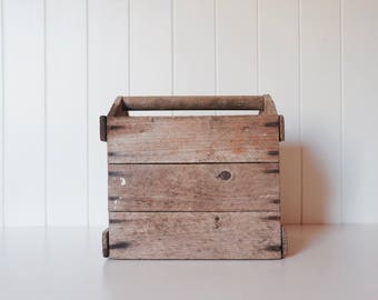 Wooden carry box | Etsy