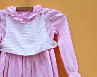 Ruffle bib dress | Etsy